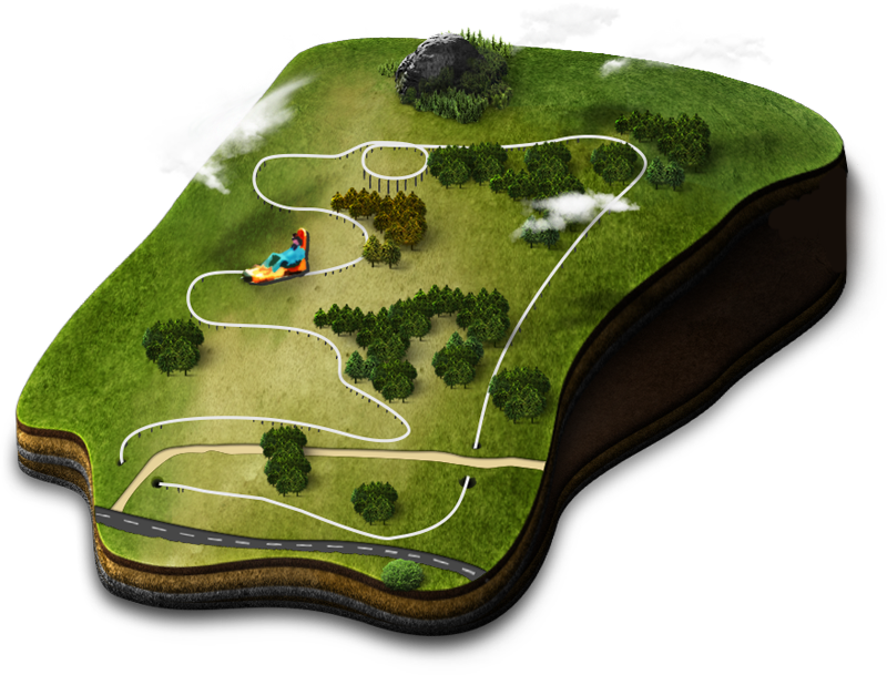 Feeblitz - Rodelbahn in Saas-Fee